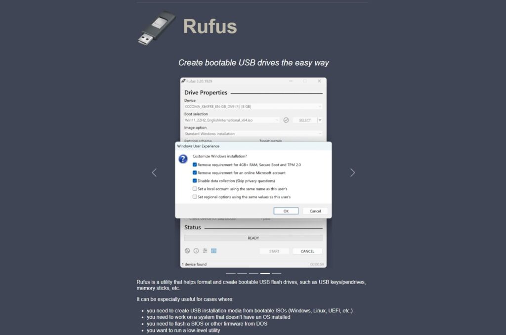 How to create a bootable USB drive for Windows 11 ISO image using Rufus ...